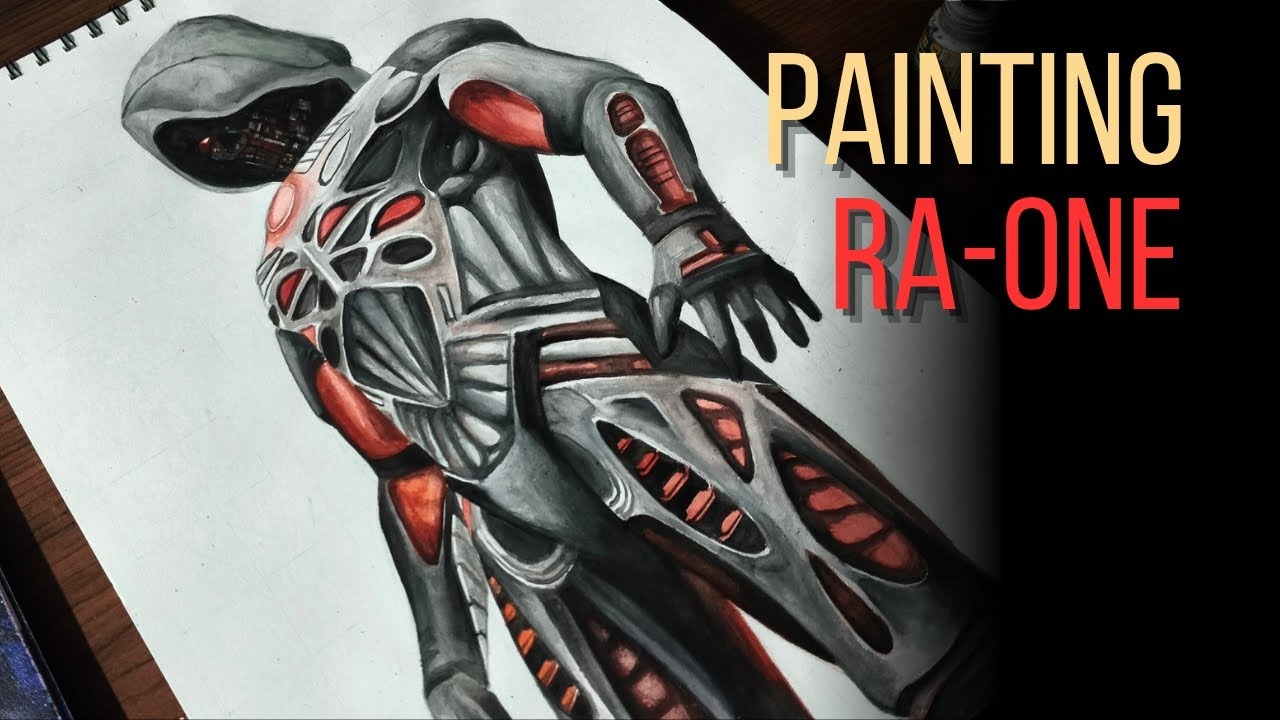 Painting Ra-one (Poster Painting) // Artistic Ayush - YouTube