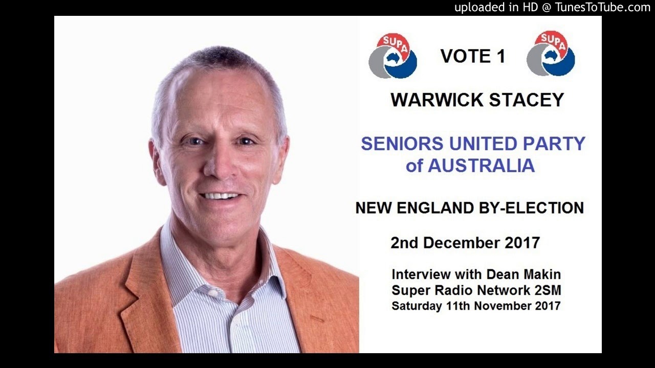 Warwick Stacey - Seniors United Candidate - talking to Dean Makin - 2SM ...