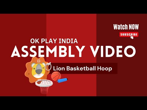 How to Assemble OK PLAY Lion Basketball Hoop Set | Fun Indoor Sports Toy for Kids