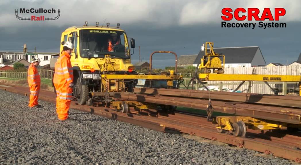 McCulloch Rail Scrap Recovery System - YouTube