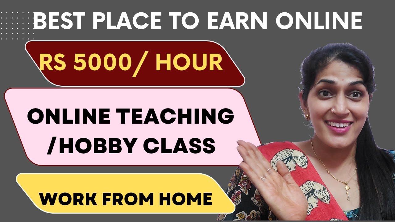 Best Online Teaching platform 🔥|Work from home | any subject Hobby ...