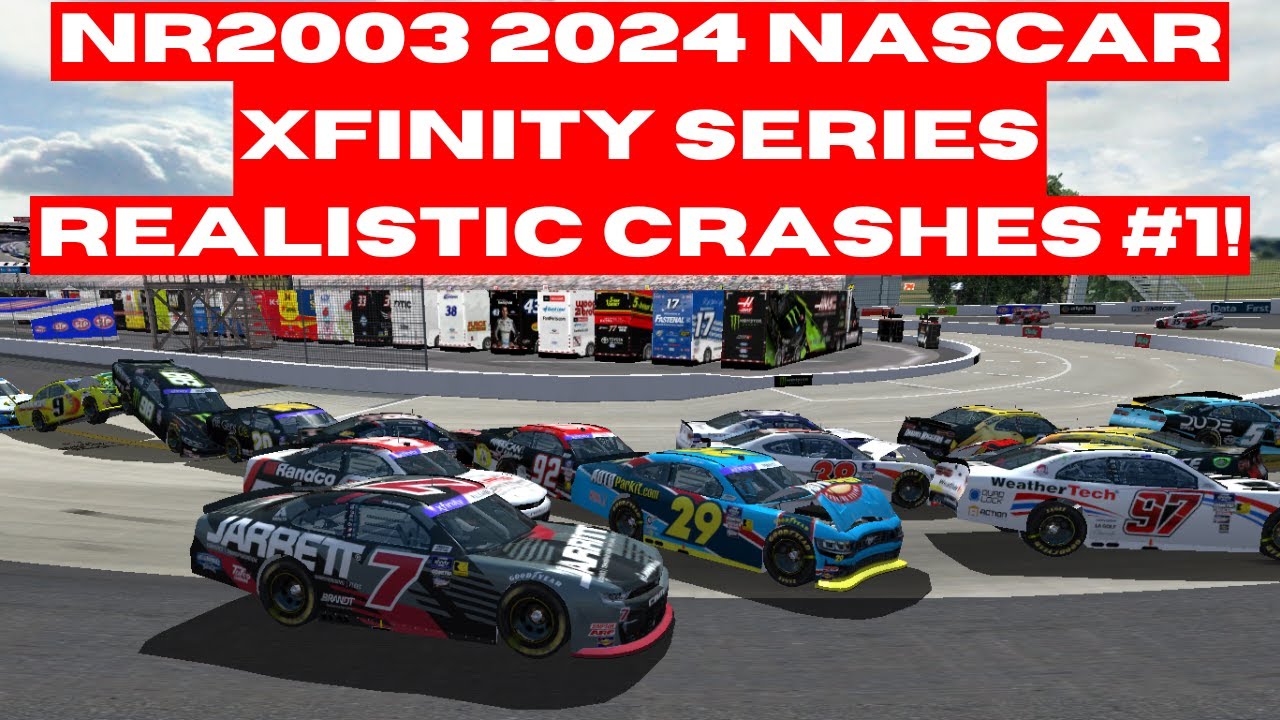 NR2003 2024 NASCAR Xfinity Series Realistic Crashes #1! - YouTube