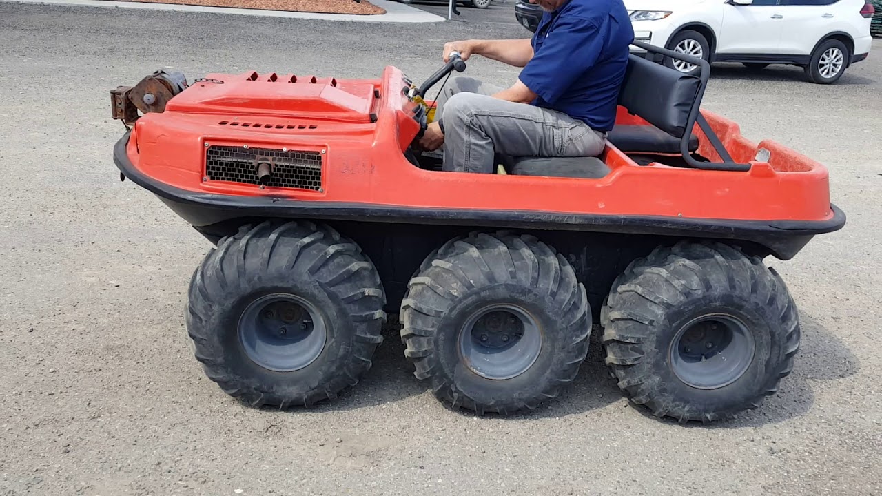 6 wheel argo...chain driven. - YouTube