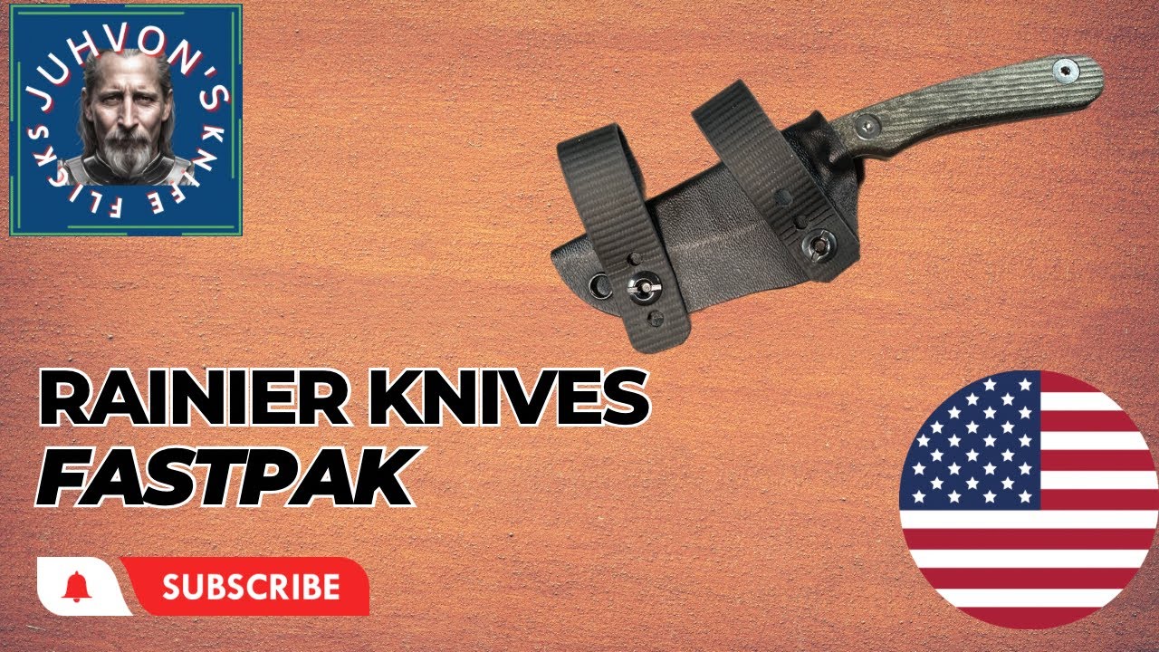 Rainier Knives Fastpak! A slicey EDC Fixed Blade! - YouTube