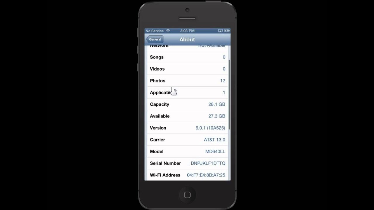 Apple iPhone 5 View Regulatory Device Data - YouTube