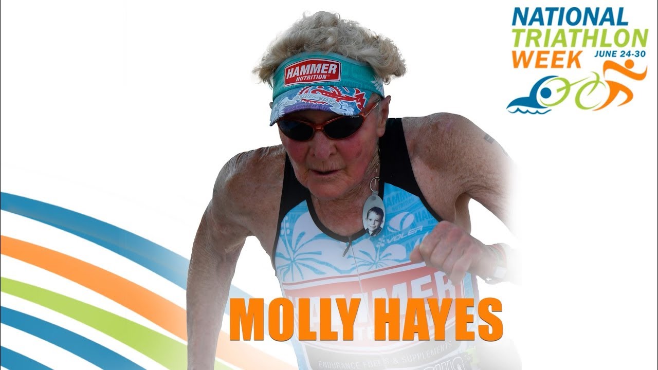 Molly Hayes is 86 years old and an Avid Triathlete - YouTube