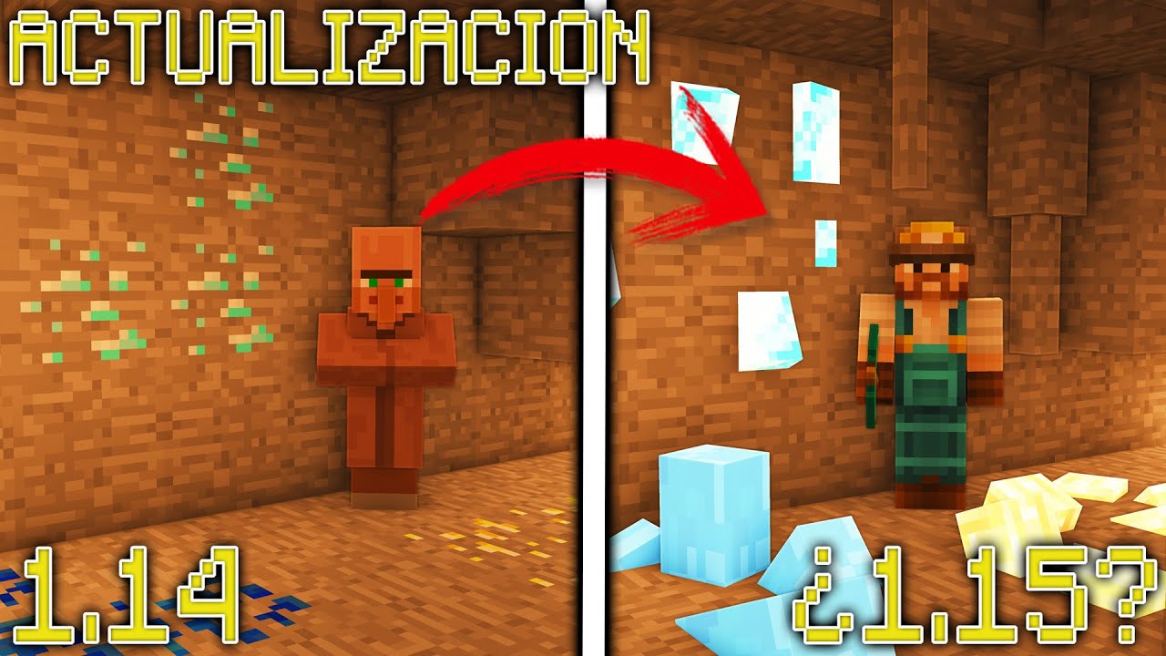 👉 COMO MEJORARÁN *ACTUALIZACIÓN* LAS MINAS en MINECRAFT 1.15! - YouTube