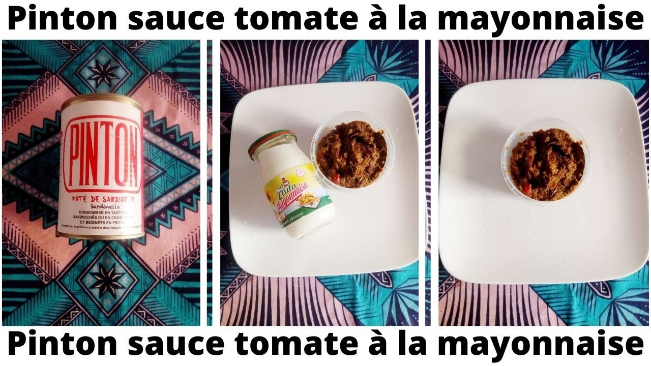 TUNA AND BREAD RECIPE WITH MAYO-PINTON SAUCE TOMATE AVEC PAIN ET ...