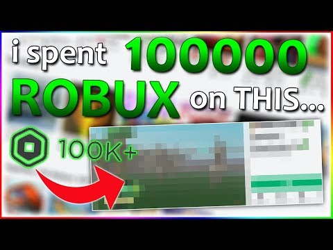 💰i spent 100,000 ROBUX on THIS... - YouTube