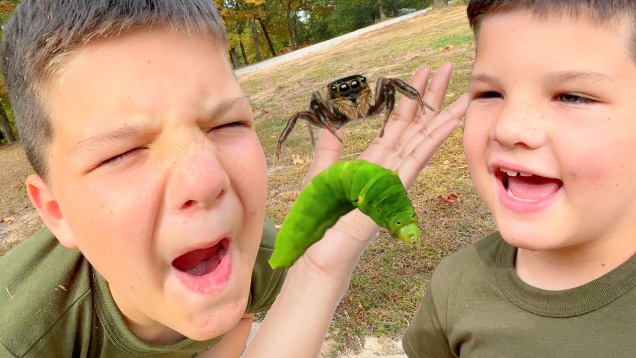 Spooky Bug HUNT with Caleb! Kids Learning About Creepy Bugs like ...