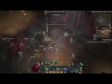 Diablo 4 - Kor Dragan Barracks Nightmare Dungeon - YouTube