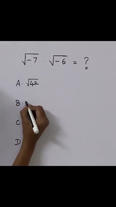 Square root negative number easy - YouTube