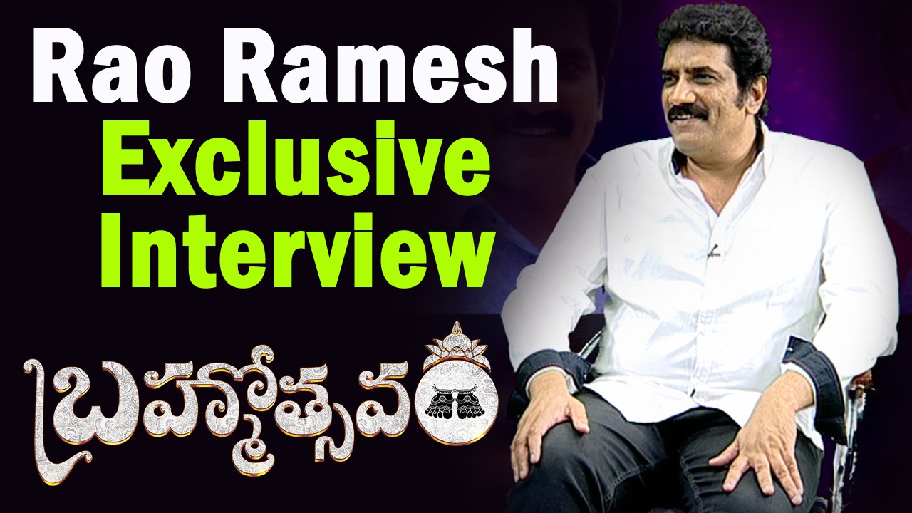 Exclusive Interview With Versatile Actor Rao Ramesh | Weekend Guest ...