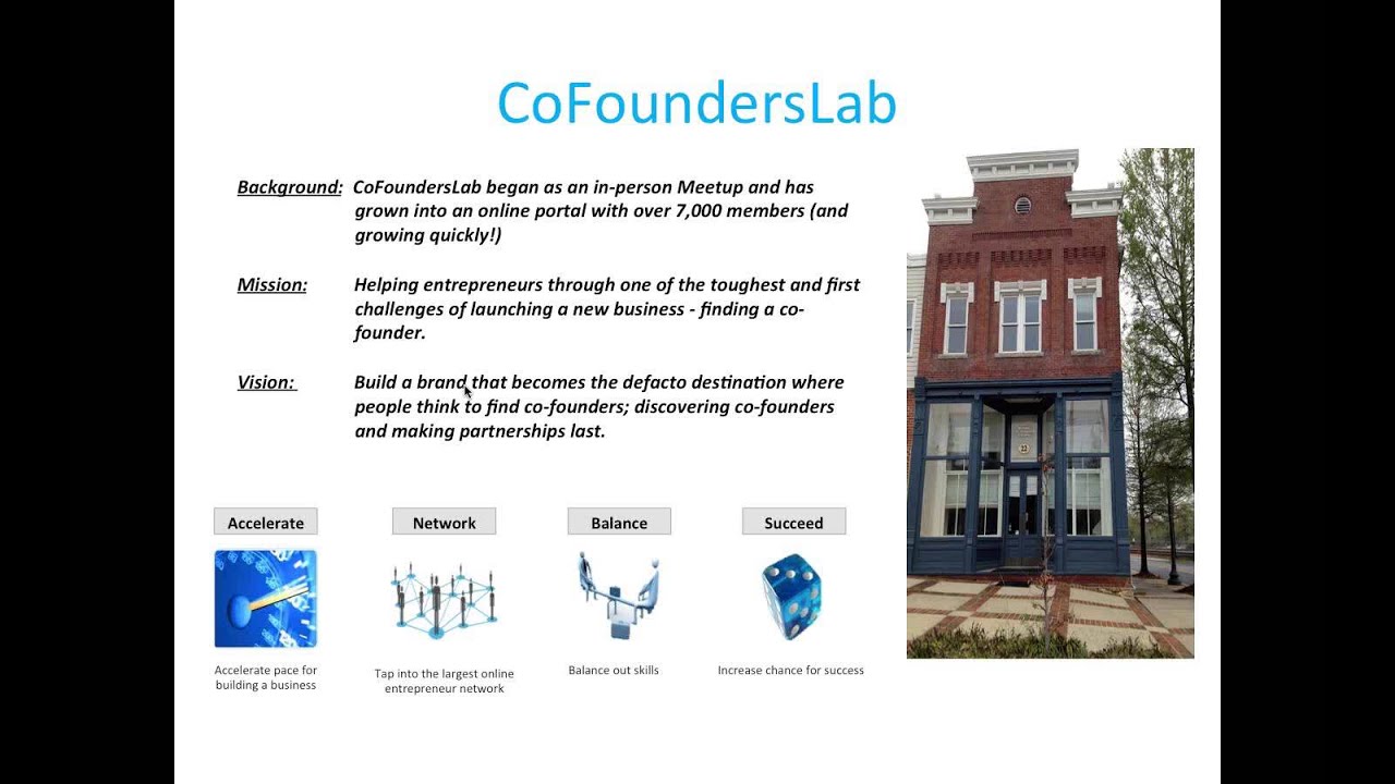 Startup Maryland CoFoundersLab Portal Overview and Walk through.wmv ...