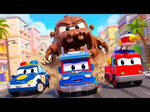 Çamurlu Korkunç Canavar | Super Truck - Link Force | Çocuklar İçin Çizgi Film