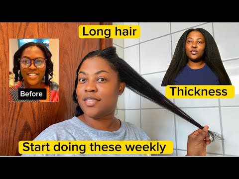 How To Grow Your Hair Healthy Thick And Longer : Haircare | Relaxed ...