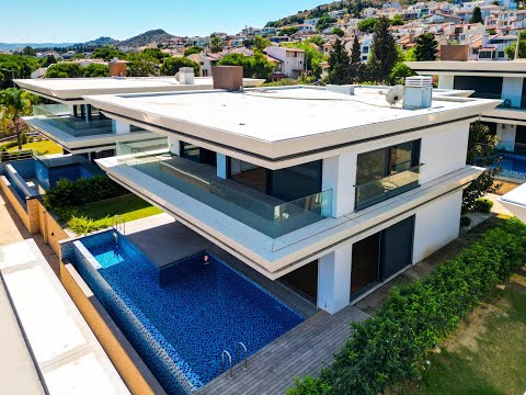 Urla İskele Mahallesi Satılık 4+1 Lüks Dubleks Villa Çekimi