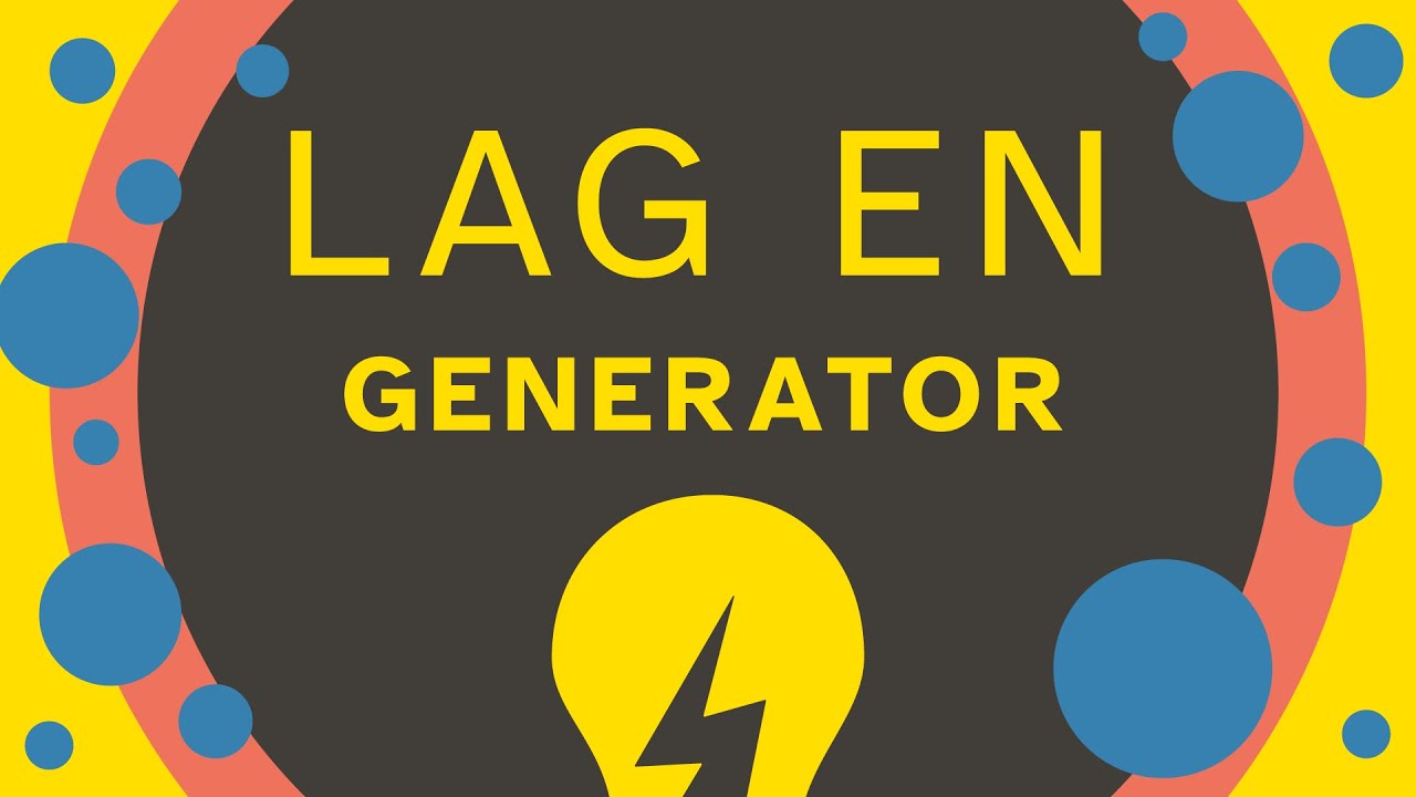 Lag en generator! - UngEnergi - YouTube