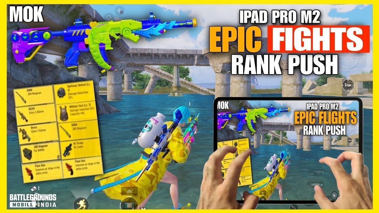 I PAD PRO M2 EPIC FIGHTS RANK PUSH 🤯 #bgmi #pubgmobile # ...