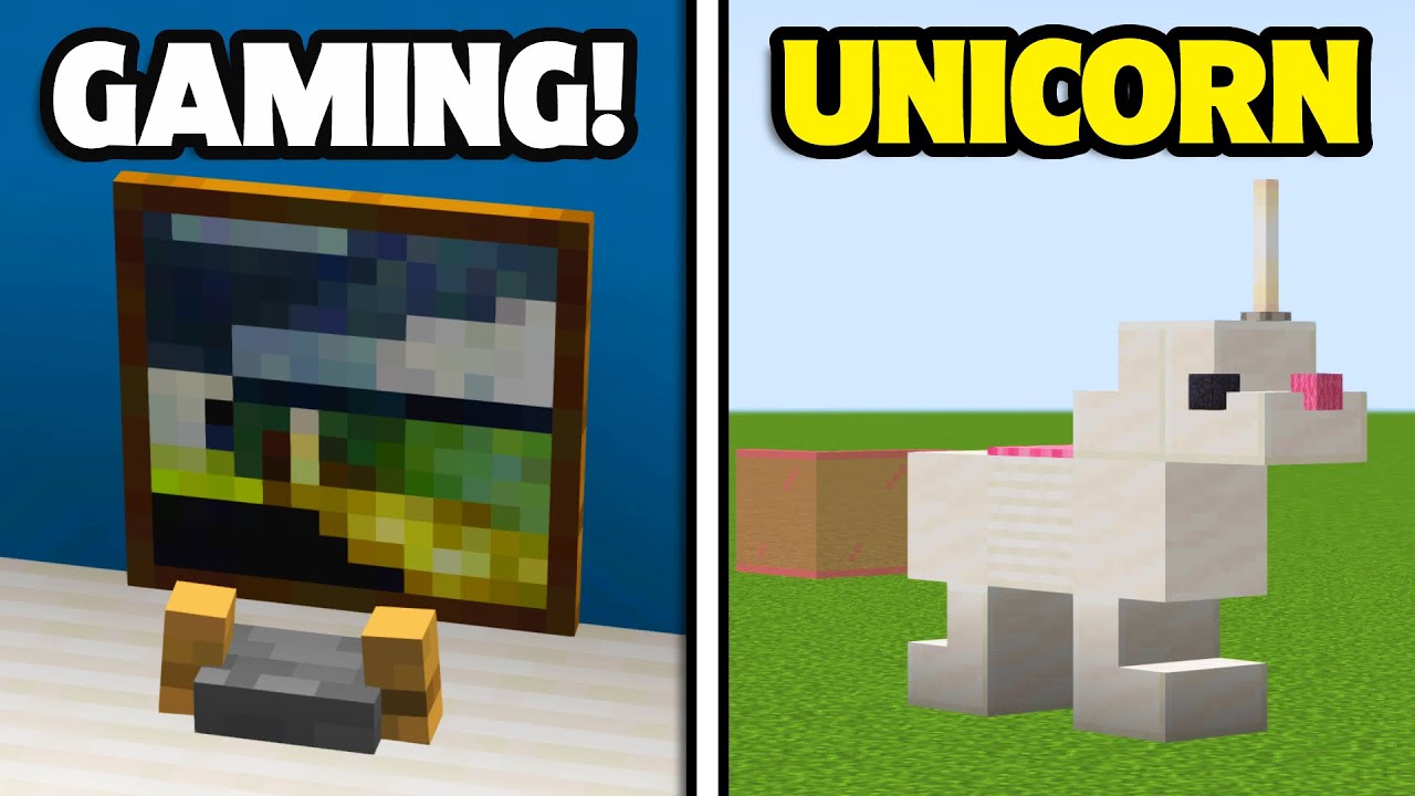 15 SECRET Mini Builds & Tricks! [Minecraft] - YouTube