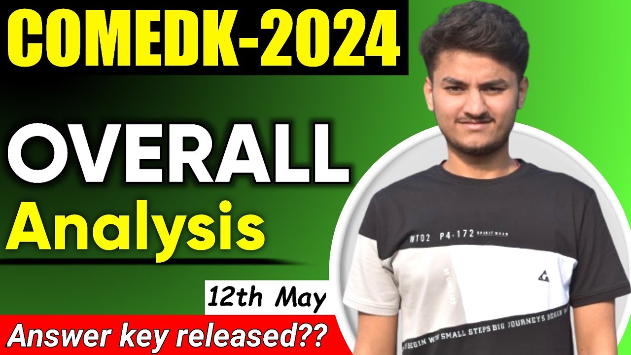 COMEDK Detailed Analysis | Answer Key Released? | Bonus Marks ...