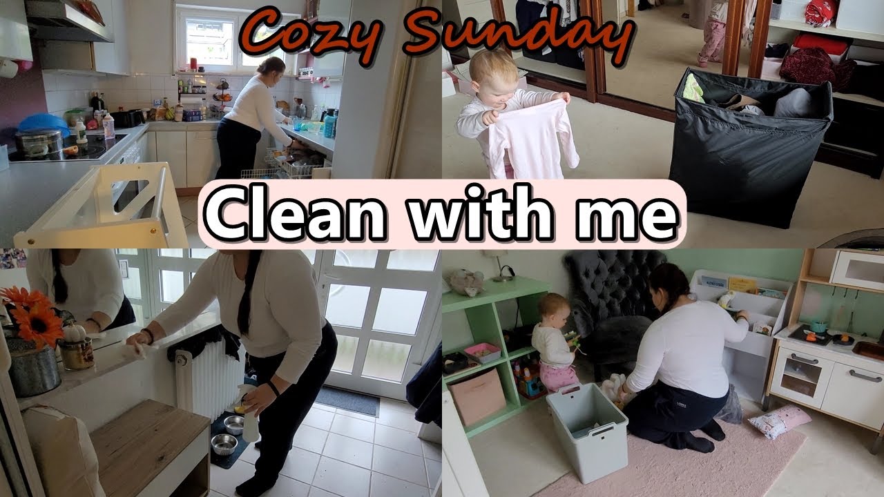 *COZY* SUNDAY CLEAN WITH ME | HOMEMAKING MOTIVATION | WEEKEND CLEANING ...