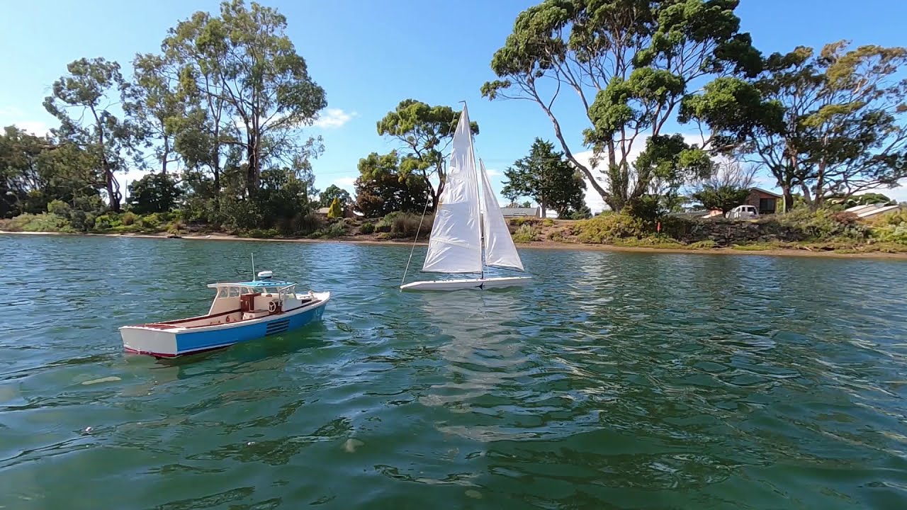 RC Model Boats, Lauderdale Canal, Tasmania, 23rd Jan 2021 - YouTube