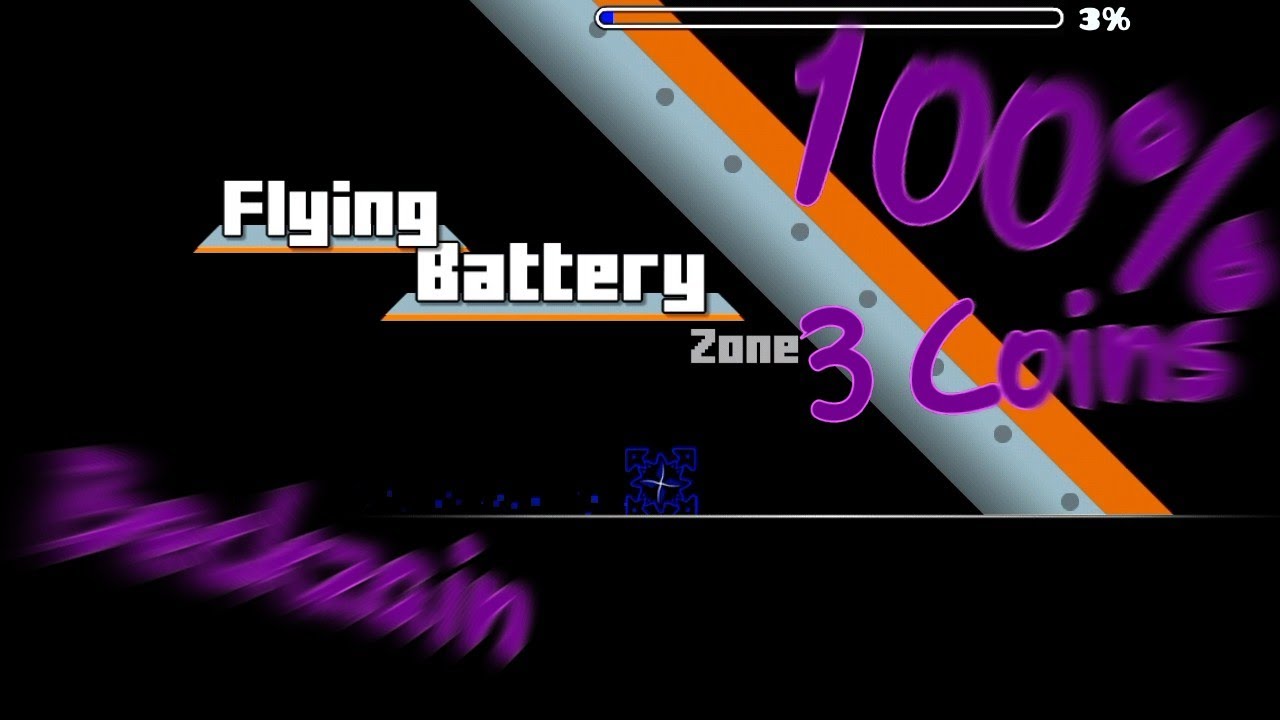Flying Battery Zone 100% | Geometry Dash - YouTube