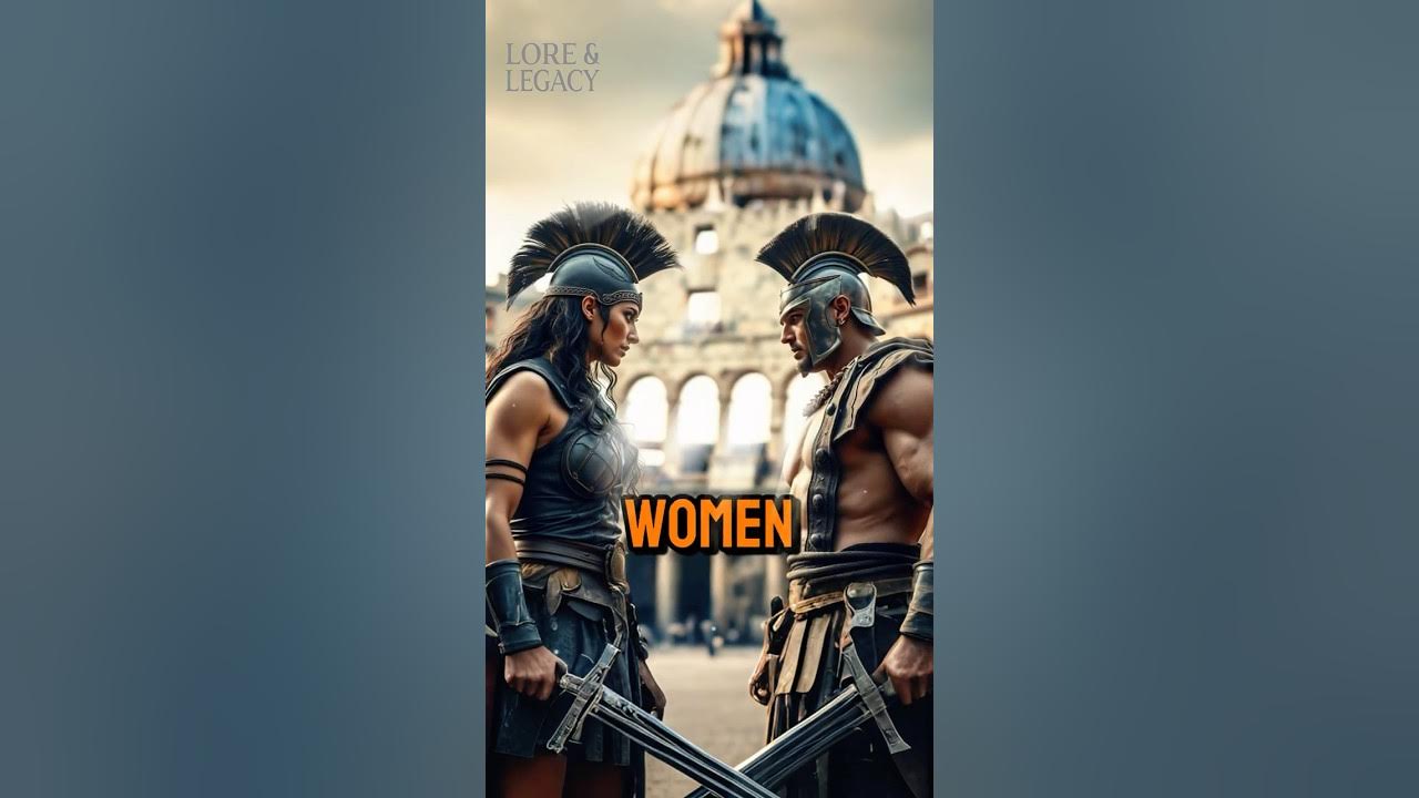 Women Gladiators in Ancient Rome 👩🏻‍🦰 ⚔️🦁 #gladiator #history # ...