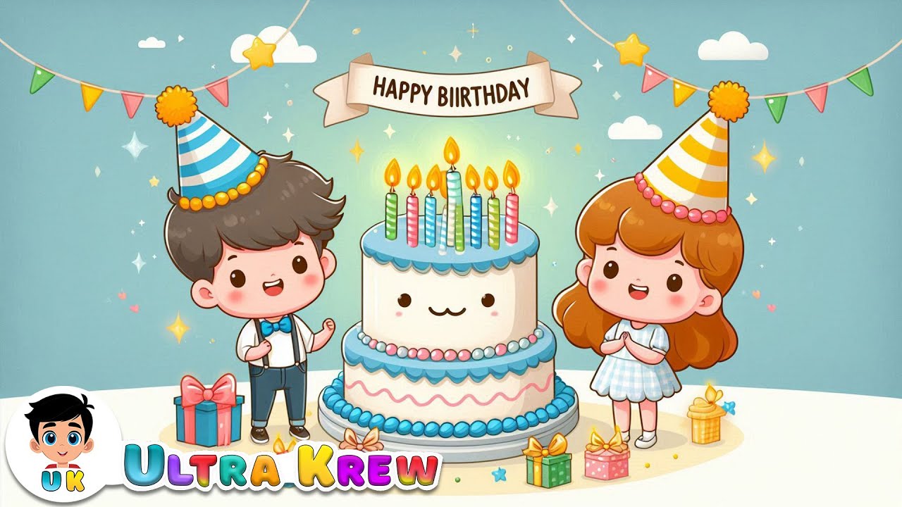 Happy Birthday To You | Happy Birthday Song | Ultra Krew Nursery Rhymes ...