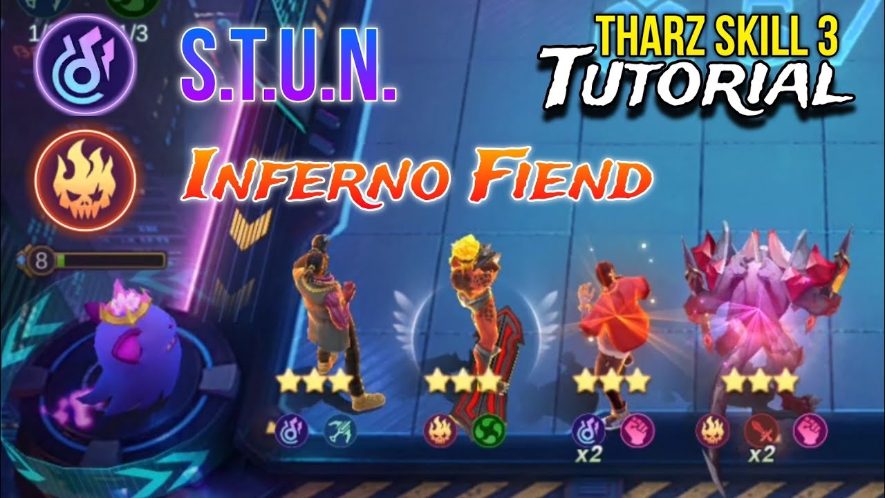 Tharz Skill 3 Massive Damage! STUN x Inferno Fiend Synergy Best ...