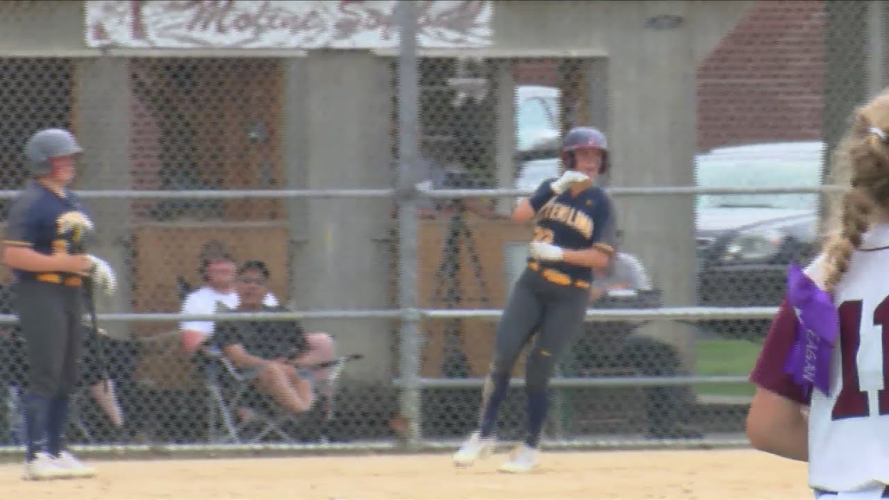 Sterling and Moline Softball split on May 20 - YouTube