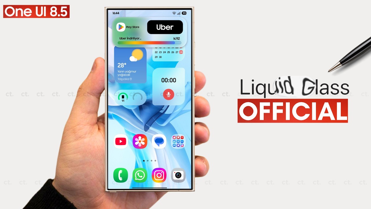 Samsung One UI 8.5 - Liquid Glass! - YouTube