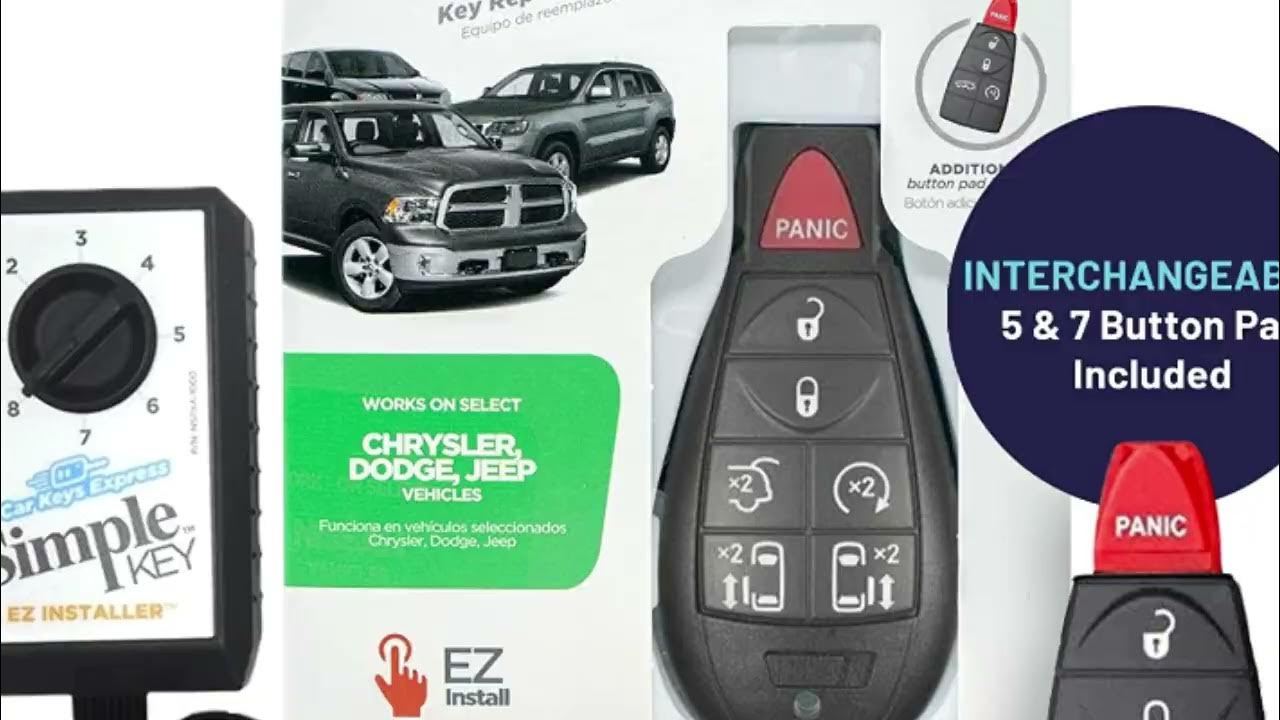 Simple Key Programmer & Key Fob for Select Chrysler, Dodge, Jeep, Ram ...