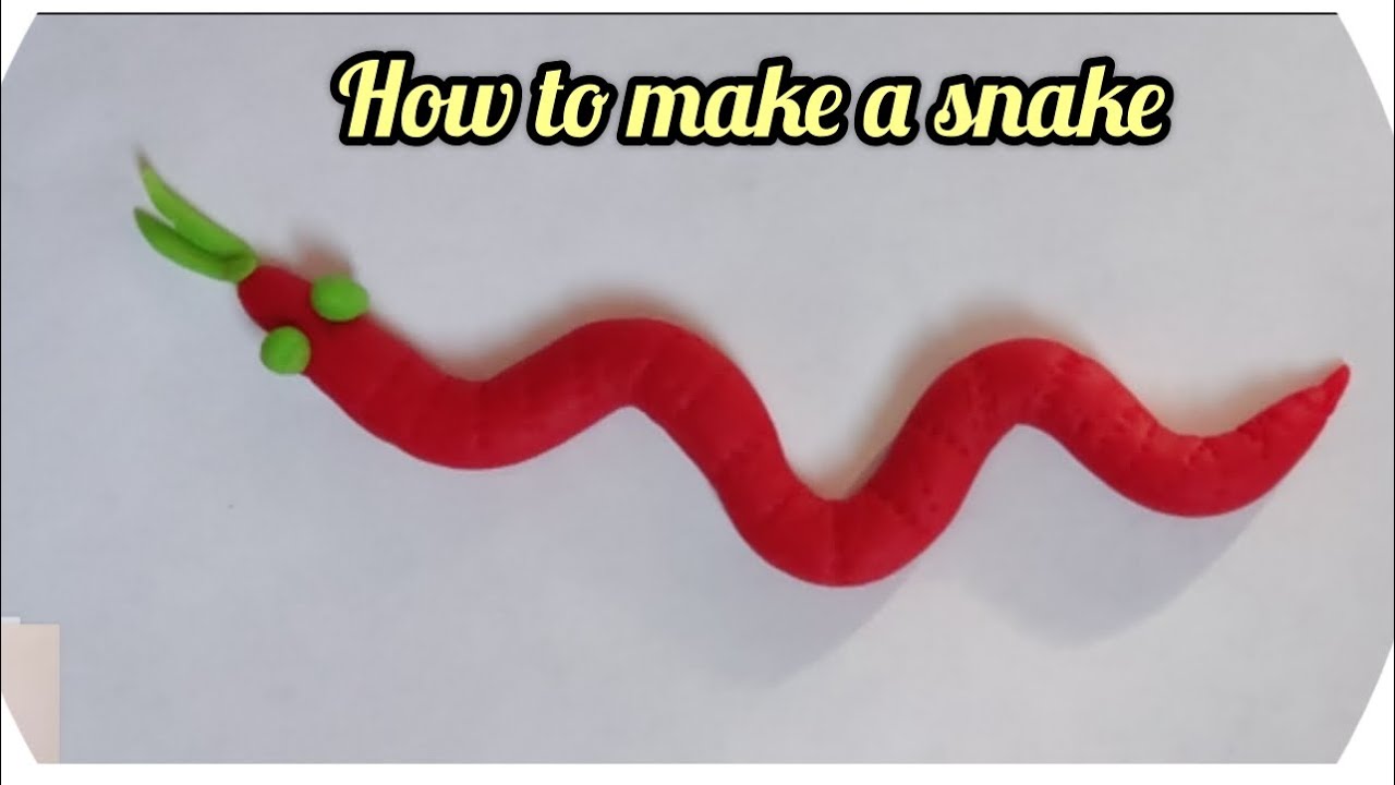 How to make a snake 🐍 with playdough for kids - YouTube