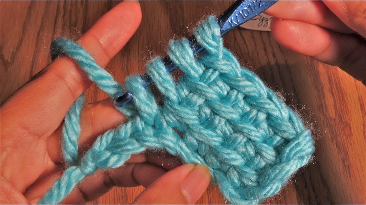 Crochet 3 Rows Of Single Crochet At The Same Time | Linked Treble - YouTube
