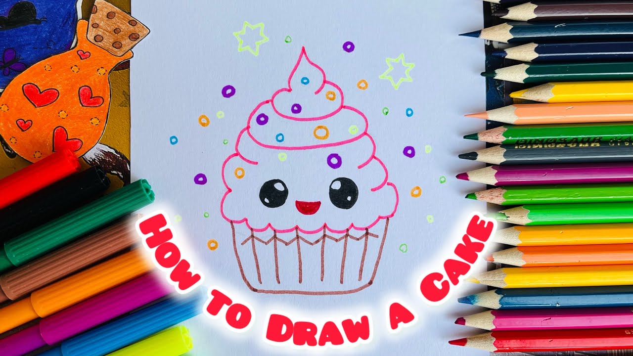 How to Draw a Cupcake for Kids 🧁| Easy Step-by-Step Tutorial - YouTube