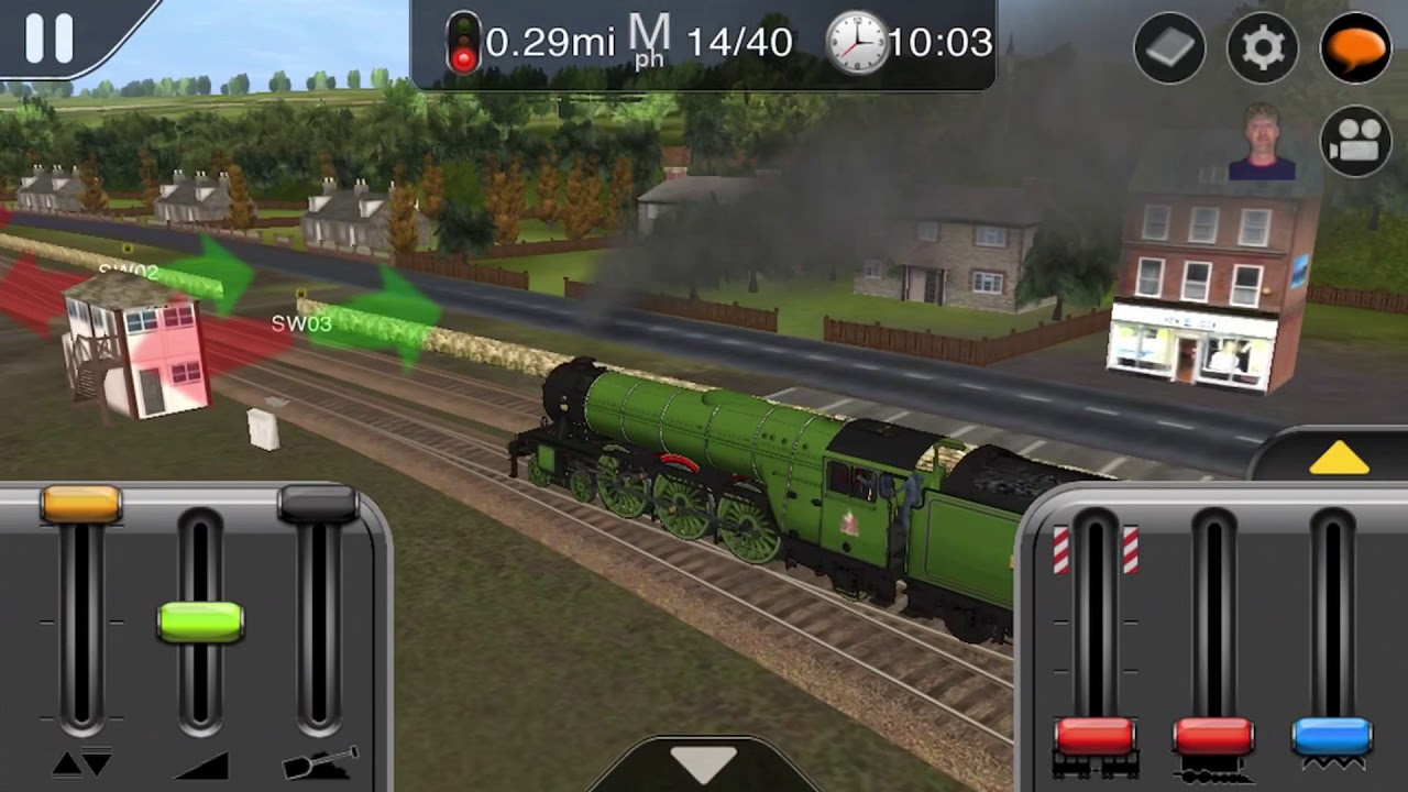 Me operating the flying scotsman in trainz - YouTube