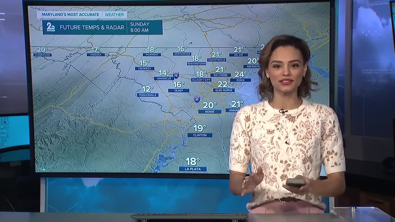 WMAR-2 News Abigail Degler early Sunday forecast - YouTube