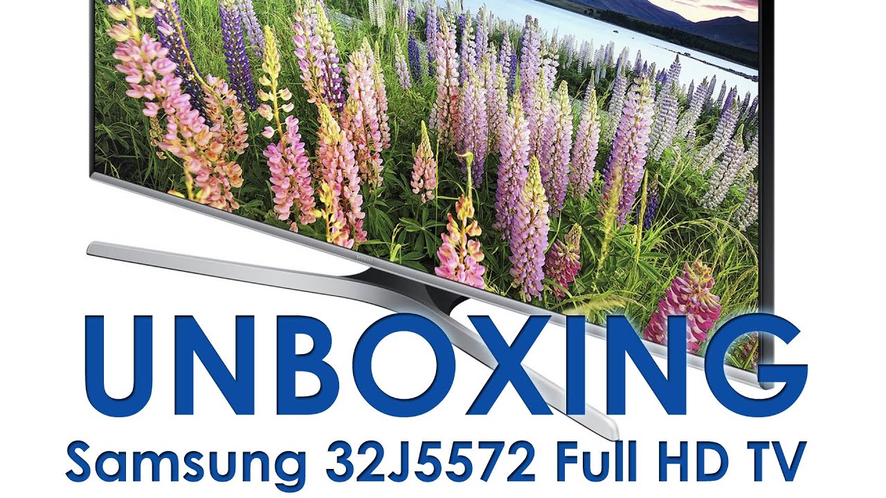 Samsung 32J5572 (J5500) Tizen TV unboxing - YouTube
