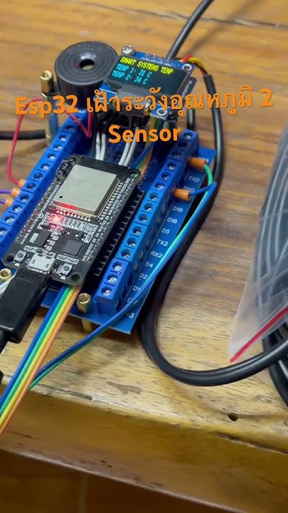 Esp32 เฝ้าระวังอุณหภูมิ 2 Sensor Save data to google sheet. - YouTube