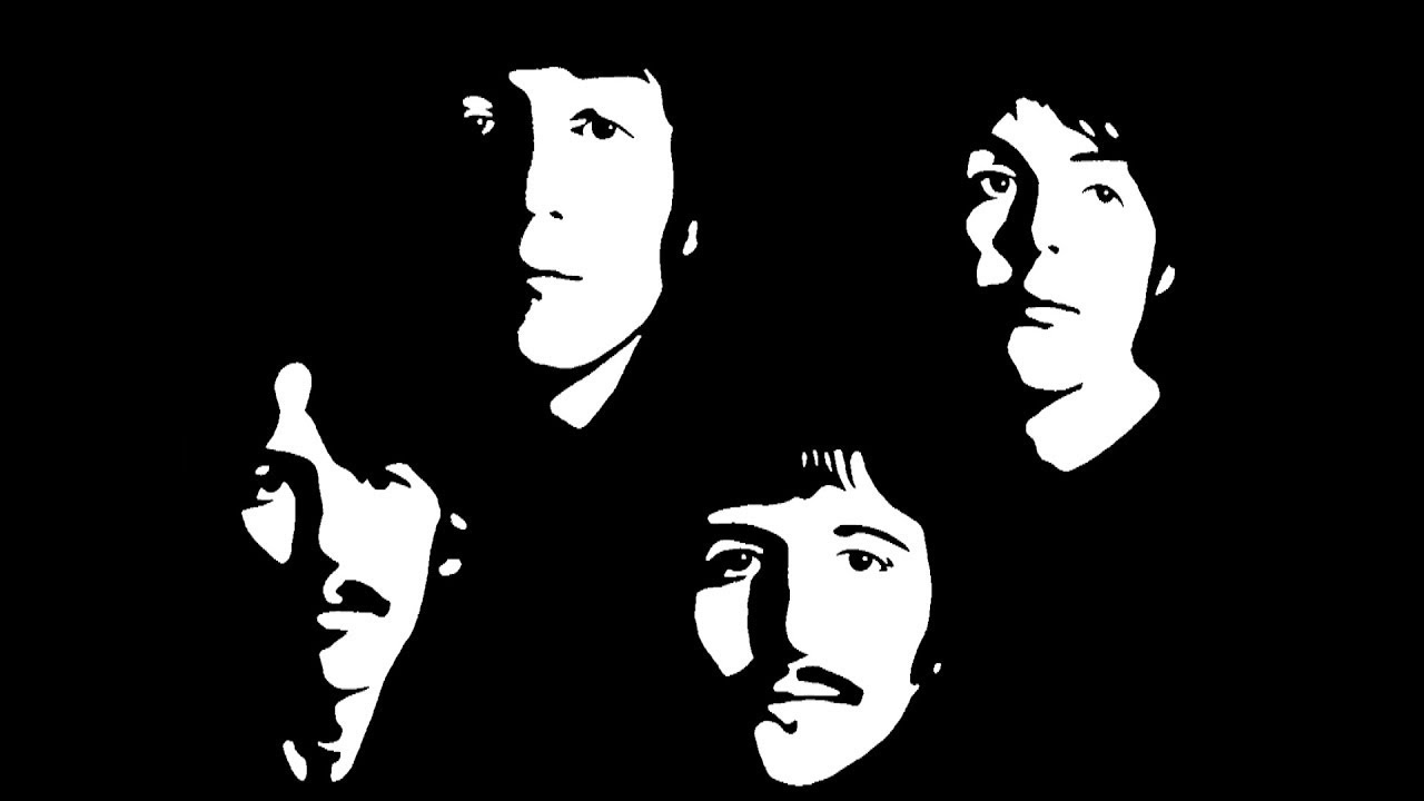 The Beatles Silhouette Stencil