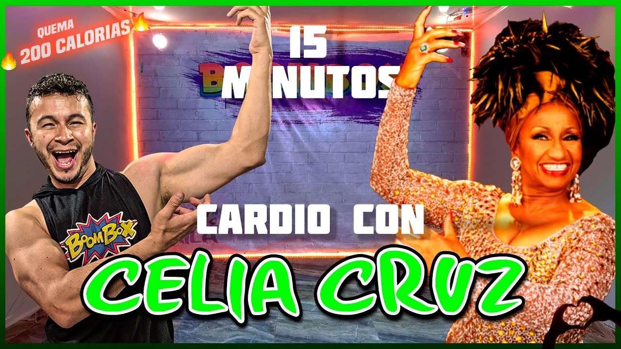 15 Minutos Bailando Exitos de CELIA CRUZ💥Zumba Cardio DANCE WORKOUT ...
