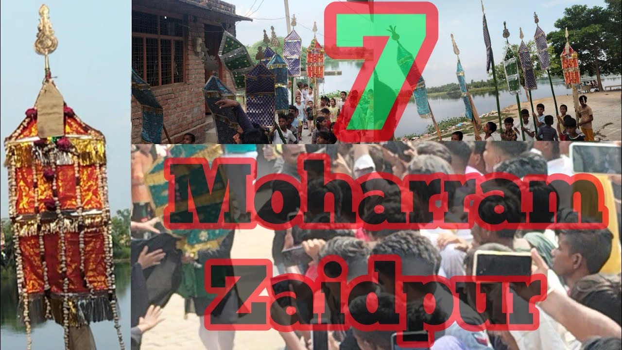 7 Moharram alam | zaidpur ke moharram | Alam zaidpur 2023 | Abbas ka ...