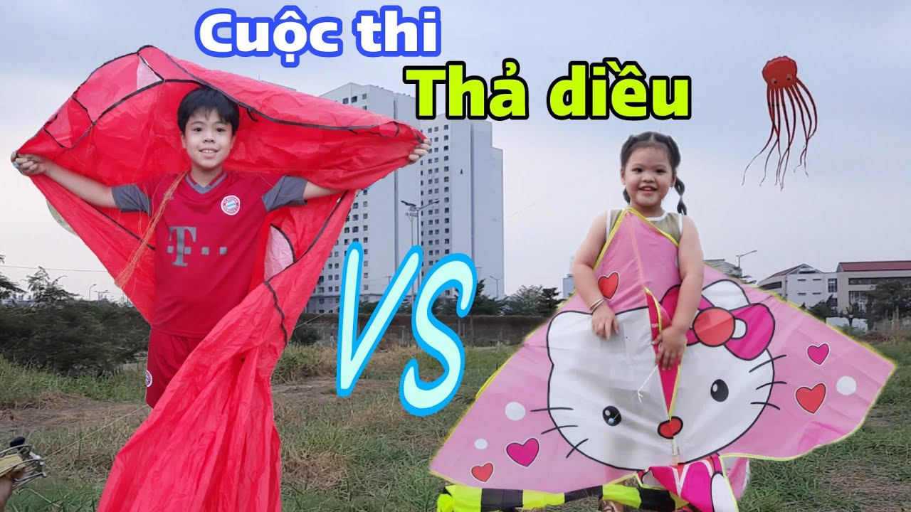 BiBo TV| Cuộc thi thả diều, diều bạch tuột với diều mèo Kitty| Fly a ...
