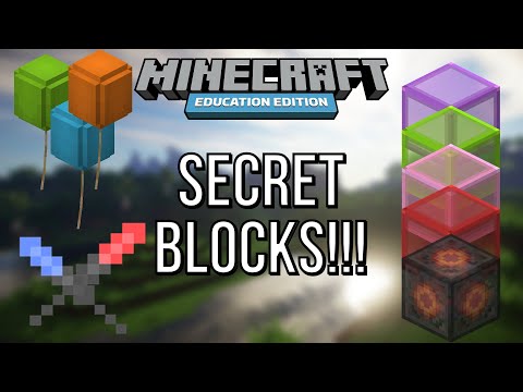 How to get MORE SECRET Blocks in Minecraft Bedrock (Education Edition ...