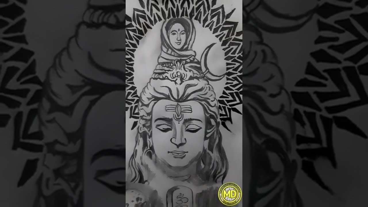Devon Ke Dev Mahadev ki drawing painting । God Shankar Bhagwan drawing ...