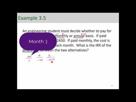 Incremental IRR Analysis - Example 1 - YouTube