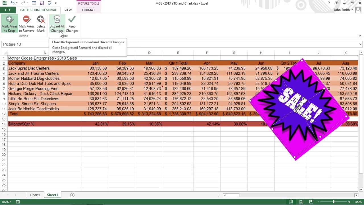 How to Edit and Format Images in Excel 2013 For Dummies - YouTube