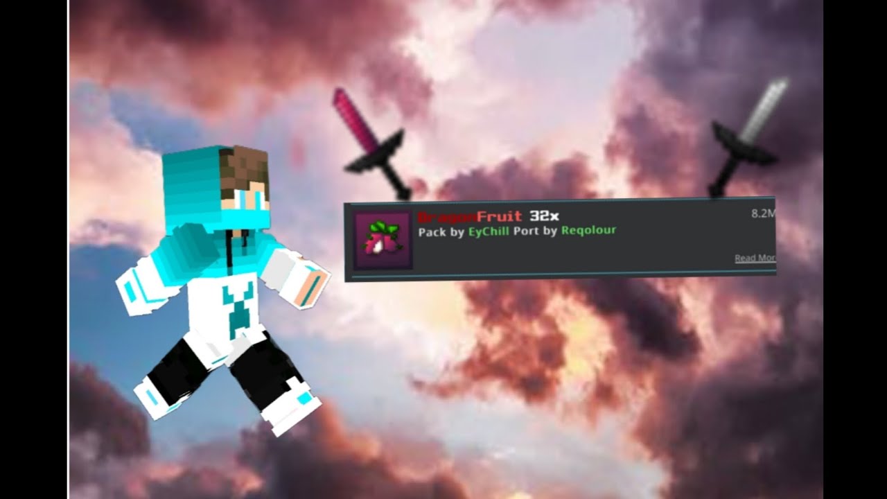 Dragon fruit 32x texture pack for mcpe - YouTube